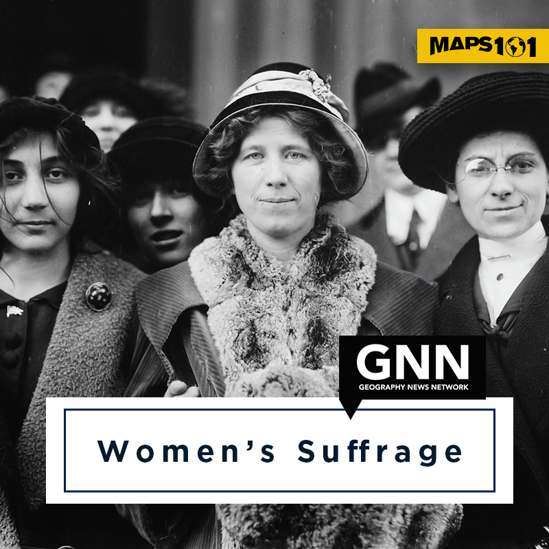 Women’s Suffrage | Map Geek.com