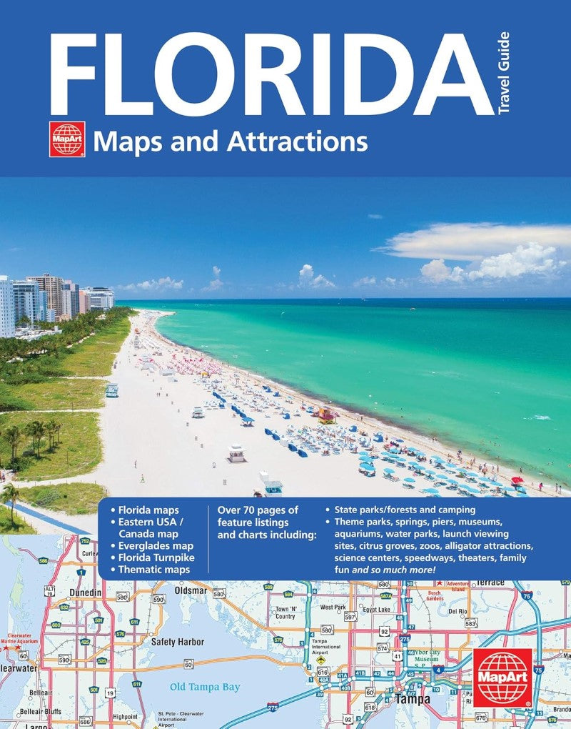 Florida Travel Guide Atlas : Maps and Attractions | Map Geek.com