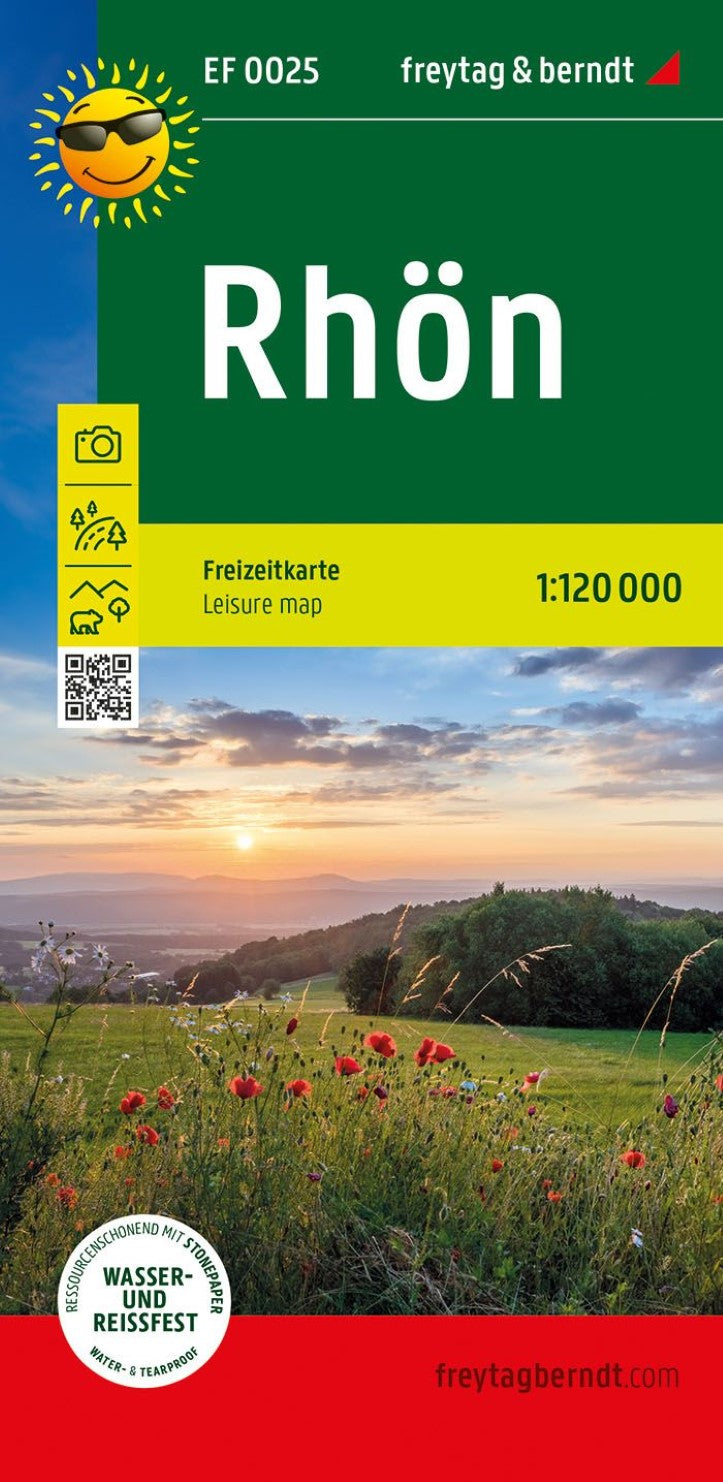 Rhön Germany Leisure Map 25 1 120 000 Map