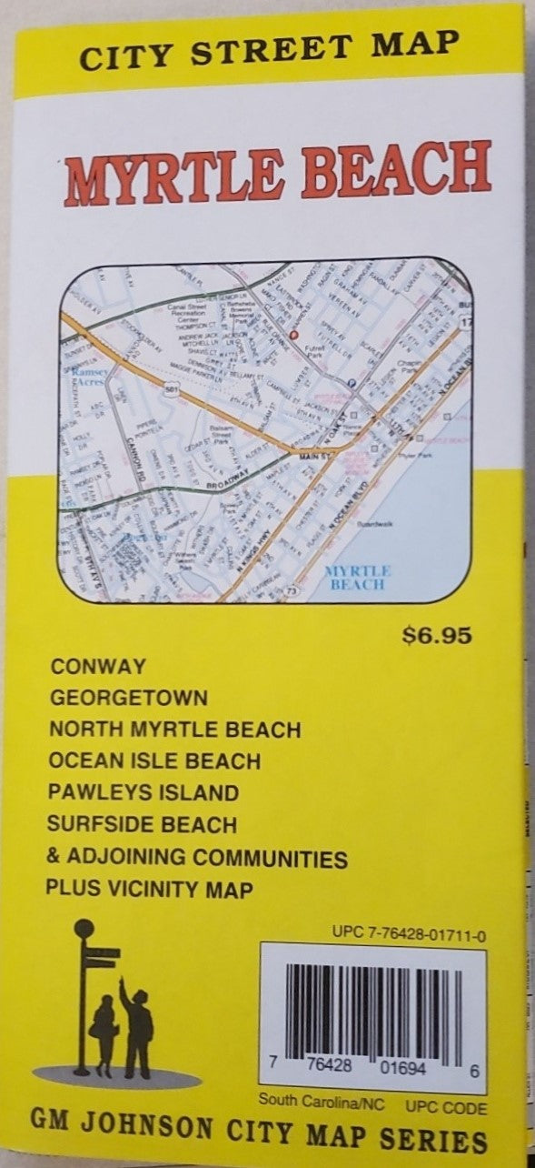 Myrtle Beach : city street map | Map Geek.com