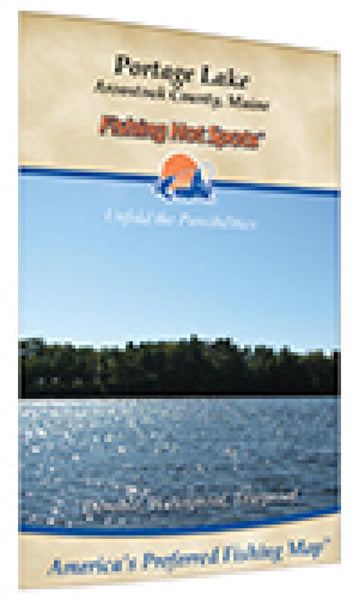 Portage Lake Fishing Map by Fishing Hot Spots | Map Geek.com