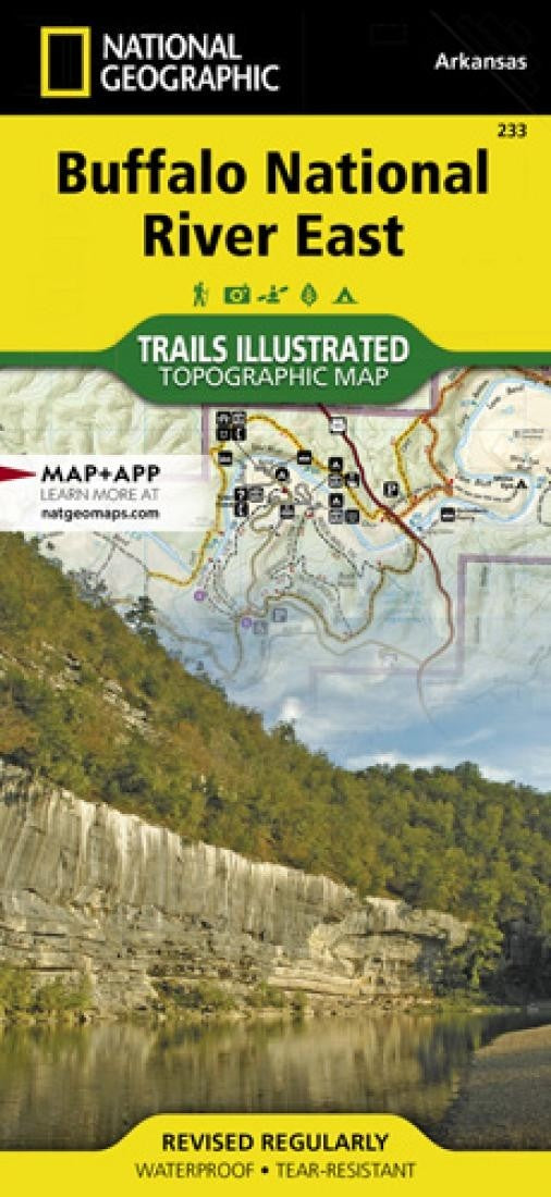 Buffalo National River, East, Arkansas, Map 233 by National Geographic ...